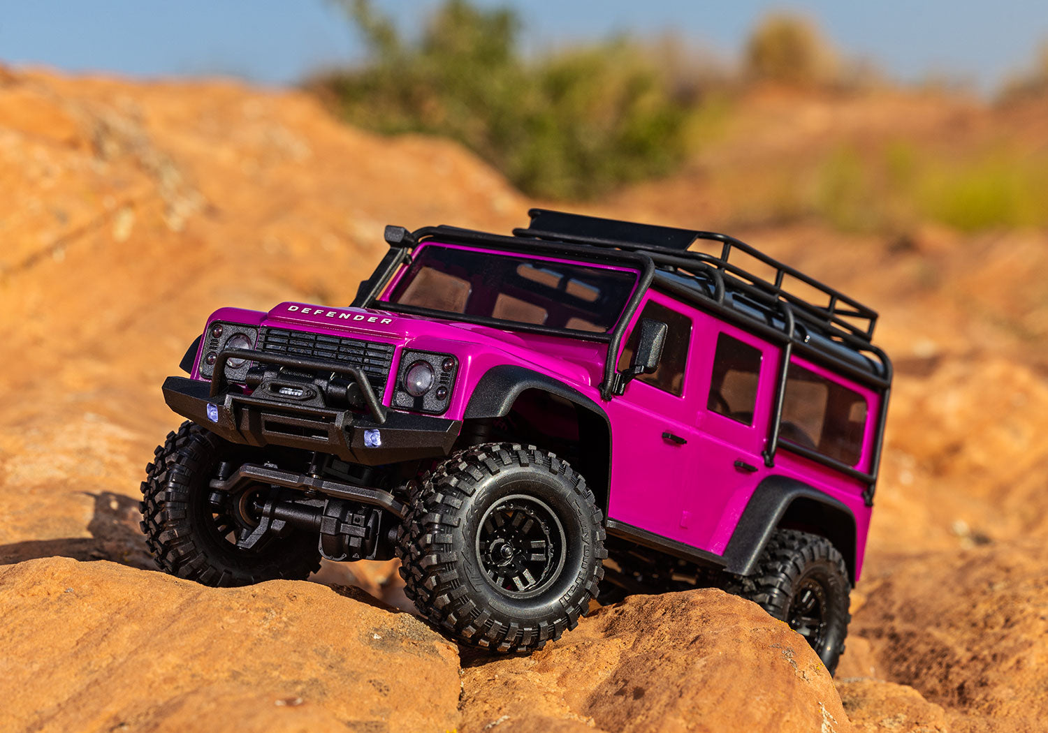 1/18 TRX-4M Land Rover® Defender®: Pink – Atlanta Hobby