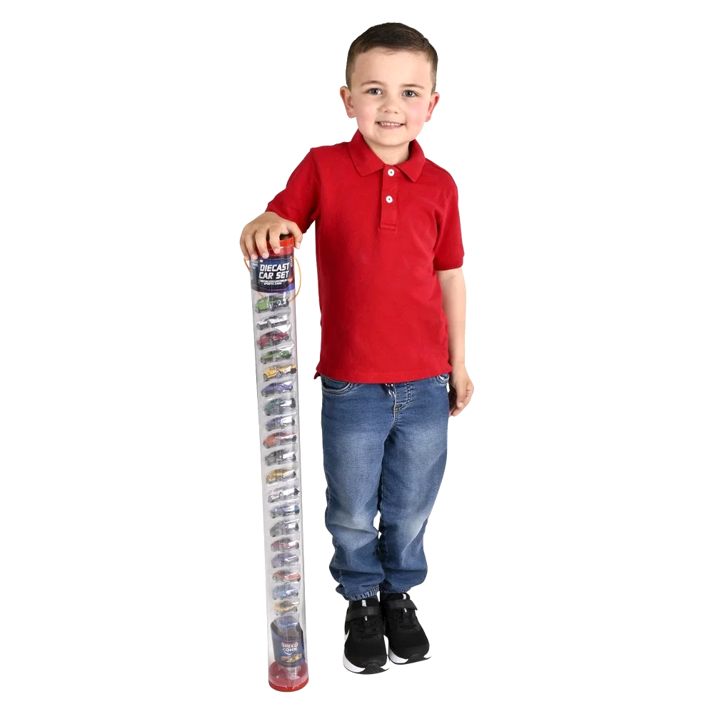 Die-Cast Car Tube Set 1:64 Scale – Atlanta Hobby