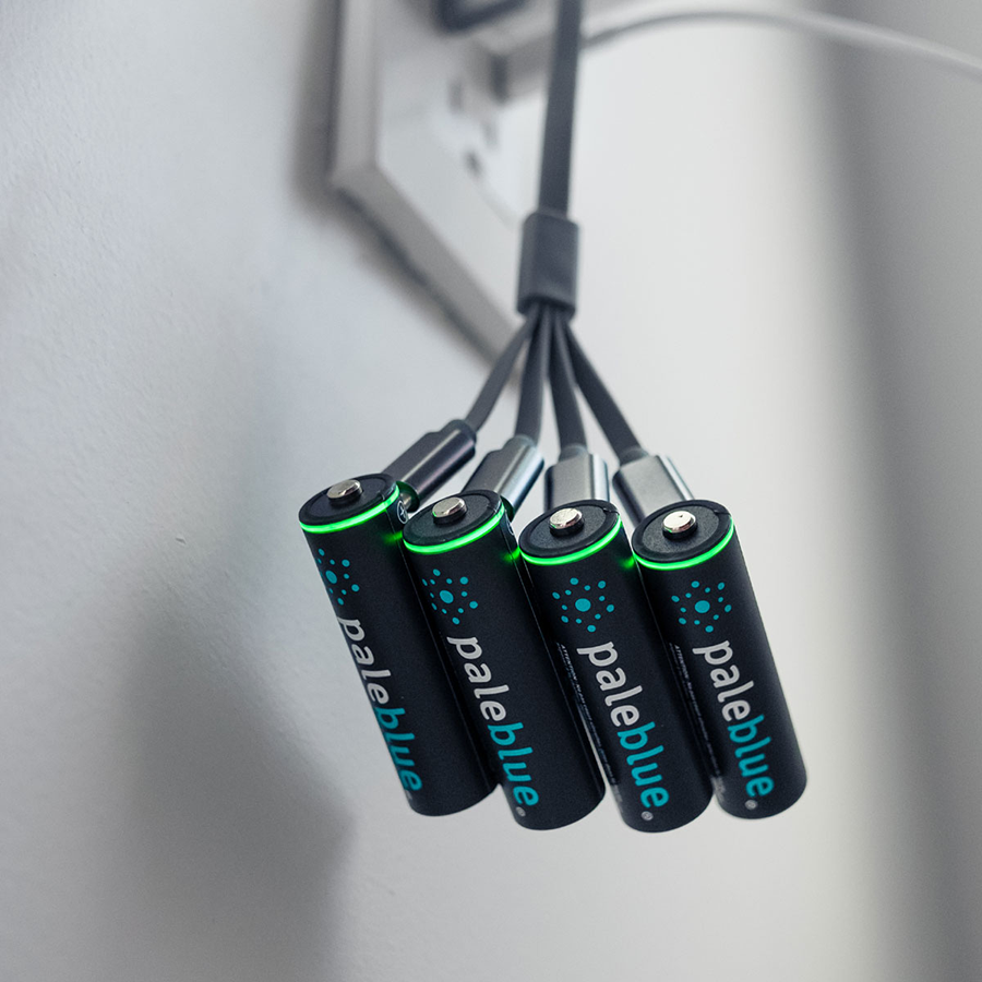 Pale Blue Lithium Ion Rechargeable AA Batteries 4pk – Atlanta Hobby